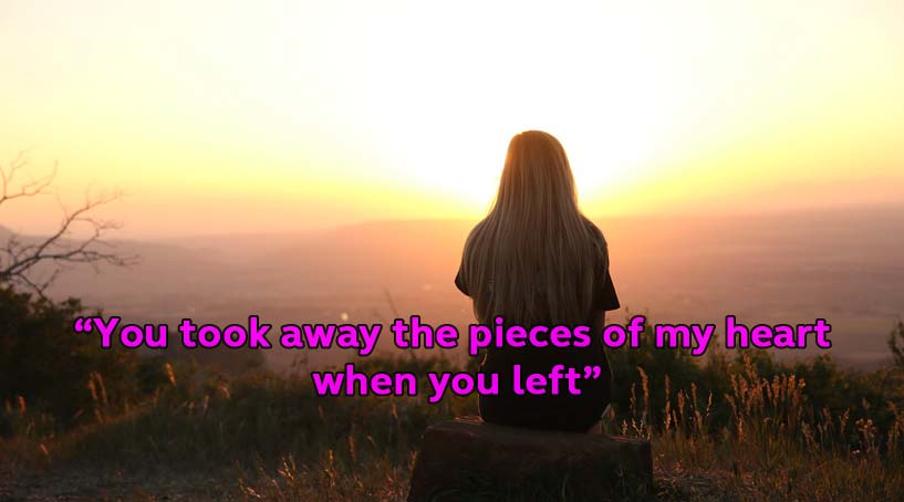 The heart does not always listen to reason. Even though they leave the ...